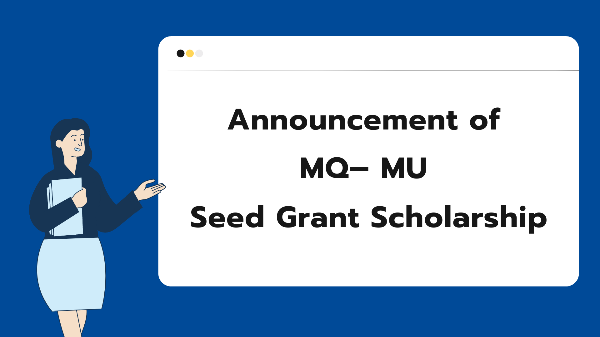 Seed Grant Funding – International Relations Division