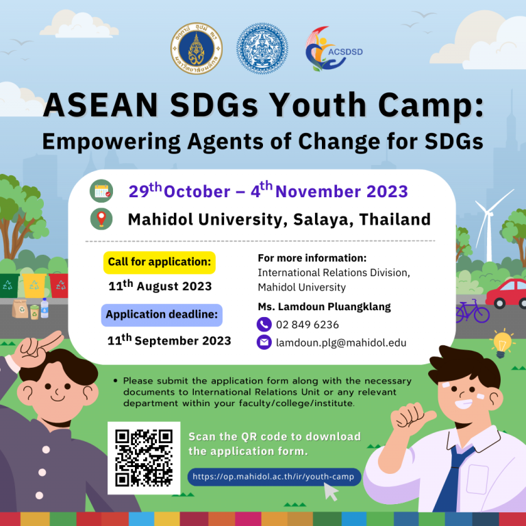 ASEAN SDGs Youth Camp: Empowering Agents of Change for SDGs